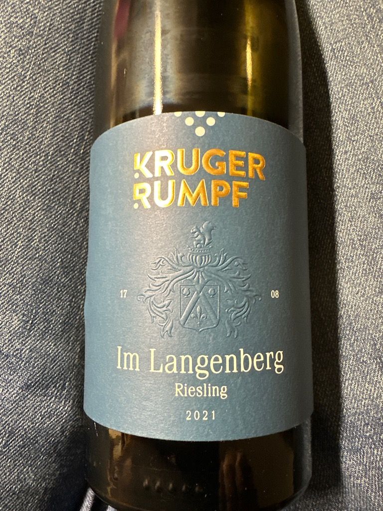 2021 Kruger-Rumpf Riesling Im Langenberg, Germany, Nahe - CellarTracker