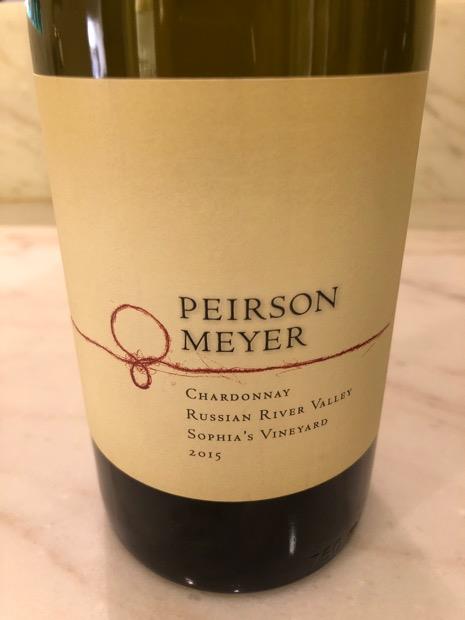2015 Peirson Meyer Chardonnay Sophia's Vineyard, USA, California ...