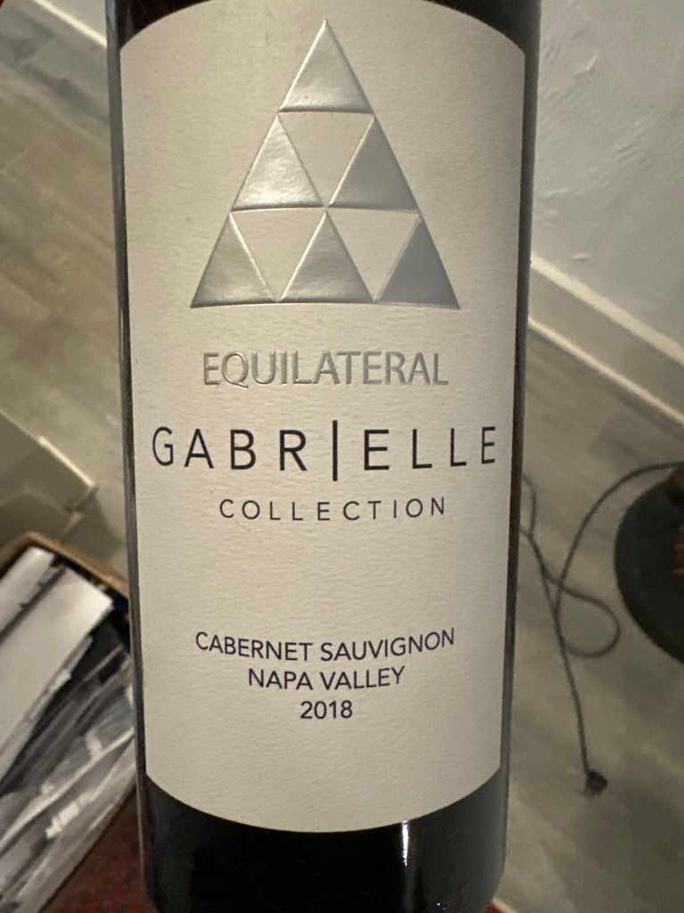 2018 Gabrielle Collection Cabernet Sauvignon Equilateral, USA ...