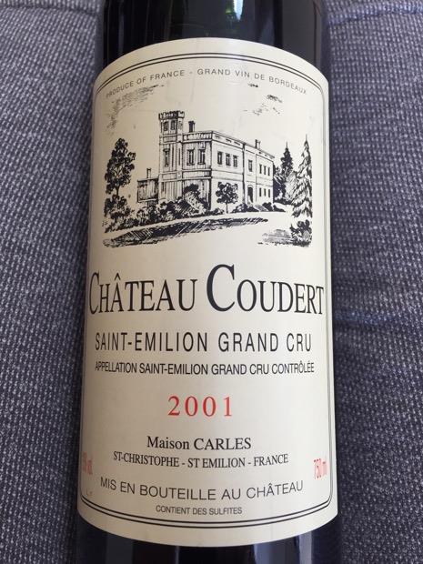 2001 Château Coudert, France, Bordeaux, Libournais, St. Émilion Grand ...