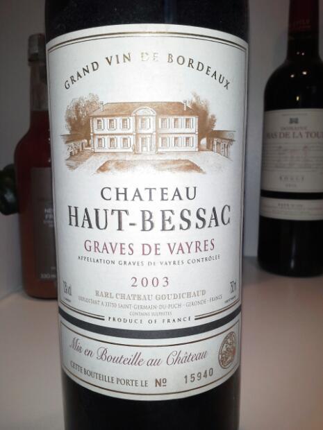 2018 Château Haut Bessac, France, Bordeaux, Entre-Deux-Mers, Graves de ...