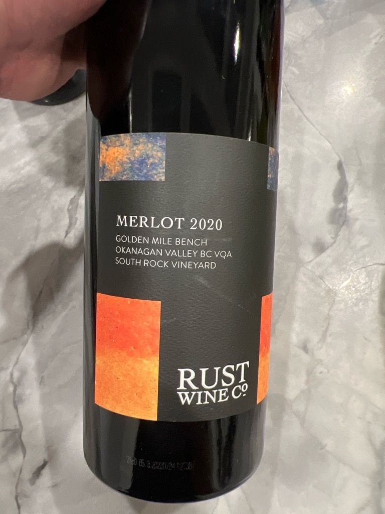 2019 Rust Wine Co Merlot, Canada, British Columbia, Okanagan Valley ...