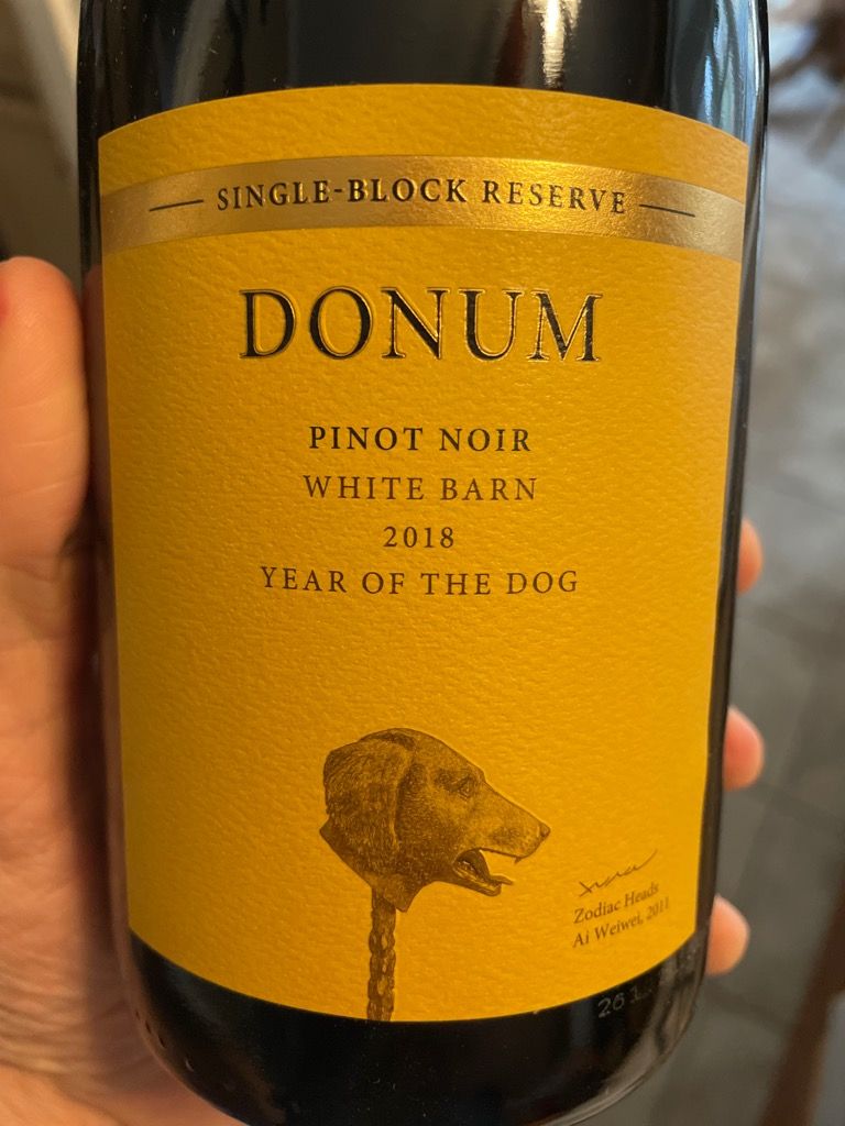 2019 Donum Pinot Noir White Barn, USA, California, Sonoma County ...