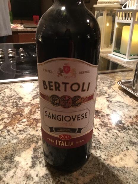 2017 Bertoli Sangiovese Puglia IGT, Italy, Puglia, Puglia IGT ...