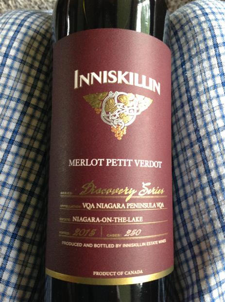 2015 Inniskillin Discovery Series Merlot Petit Verdot, Canada, Ontario ...