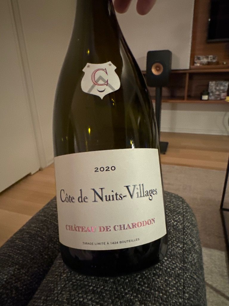 2020 Château de Charodon Côte de Nuits Villages, France, Burgundy, Côte ...