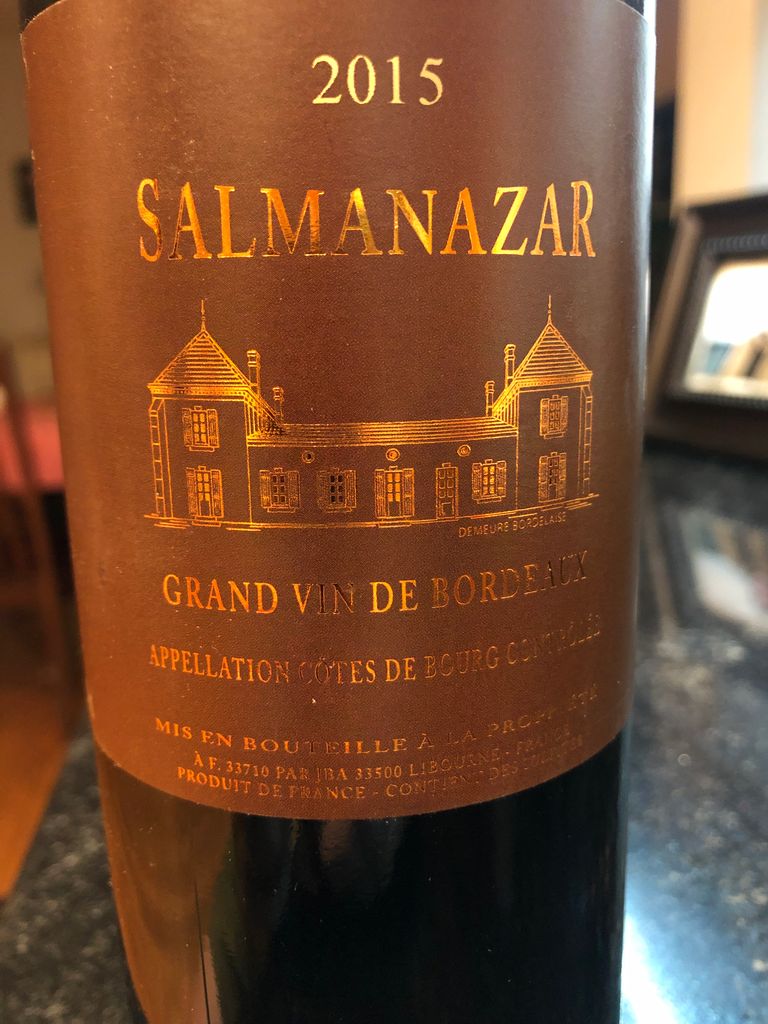 2020 Salmanazar, France, Bordeaux, Côtes de Bourg - CellarTracker