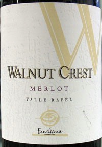 2006 Walnut Crest (Emiliana) Merlot, Chile, Rapel Valley - CellarTracker