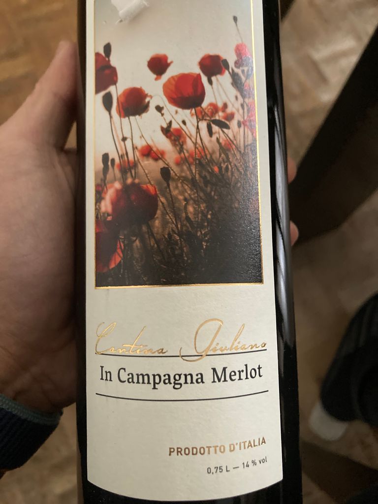 2021 Cantina Giuliano Merlot In Campagna Merlot, Italy, Vino da Tavola ...