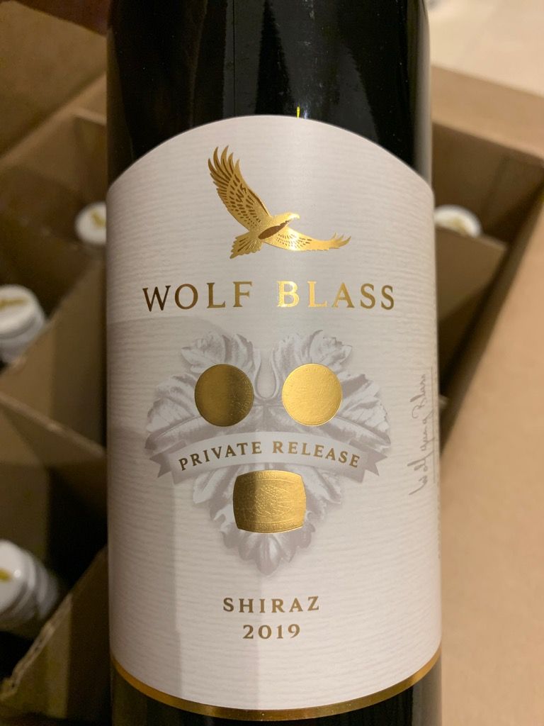 2019 Wolf Blass Shiraz Private Release, Australia, South Australia, Barossa, Barossa Valley ...