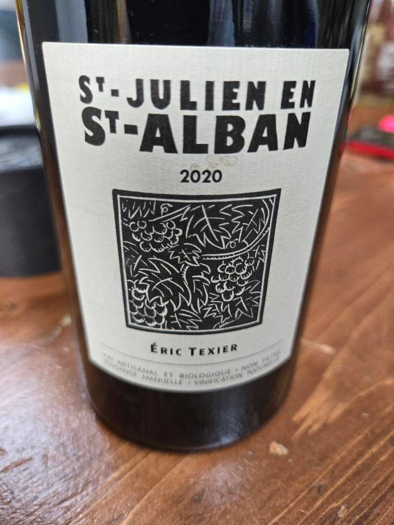 2024 Eric Texier Côtes du Rhône Saint-Julien-en-Saint-Alban, France ...