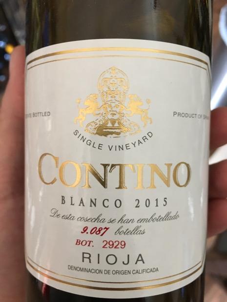 2015 Bodegas y Viñedos del Contino Rioja Blanco, Spain, La Rioja, La ...