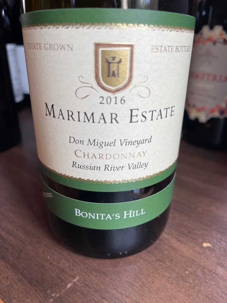 2016 Marimar Estate Chardonnay Bonita's Hill Don Miguel Vineyard, USA ...