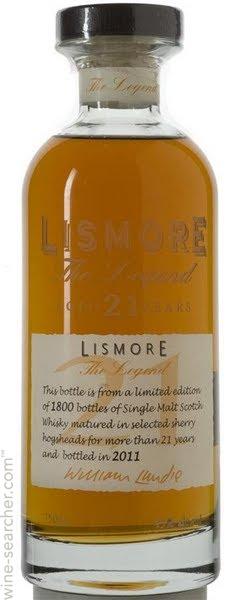 2011 William Lundie & Co. Lismore 21 Year Old The Legend Single Malt ...