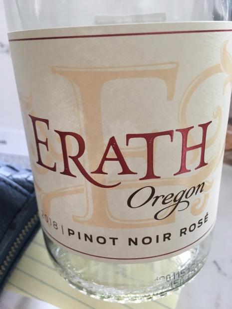 2018 Erath Pinot Noir Rosé Oregon, USA, Oregon - CellarTracker