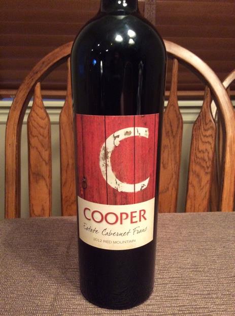 2012 Cooper Wine Company Cabernet Franc Estate, USA, Washington ...