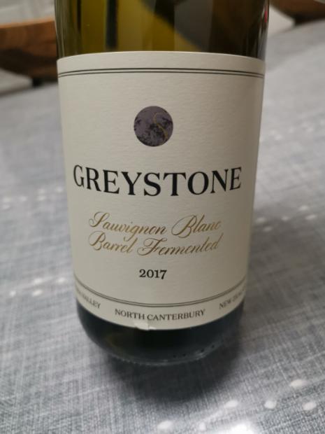 2017 Greystone / Grey's Peak Sauvignon Blanc Barrel Fermented, New ...