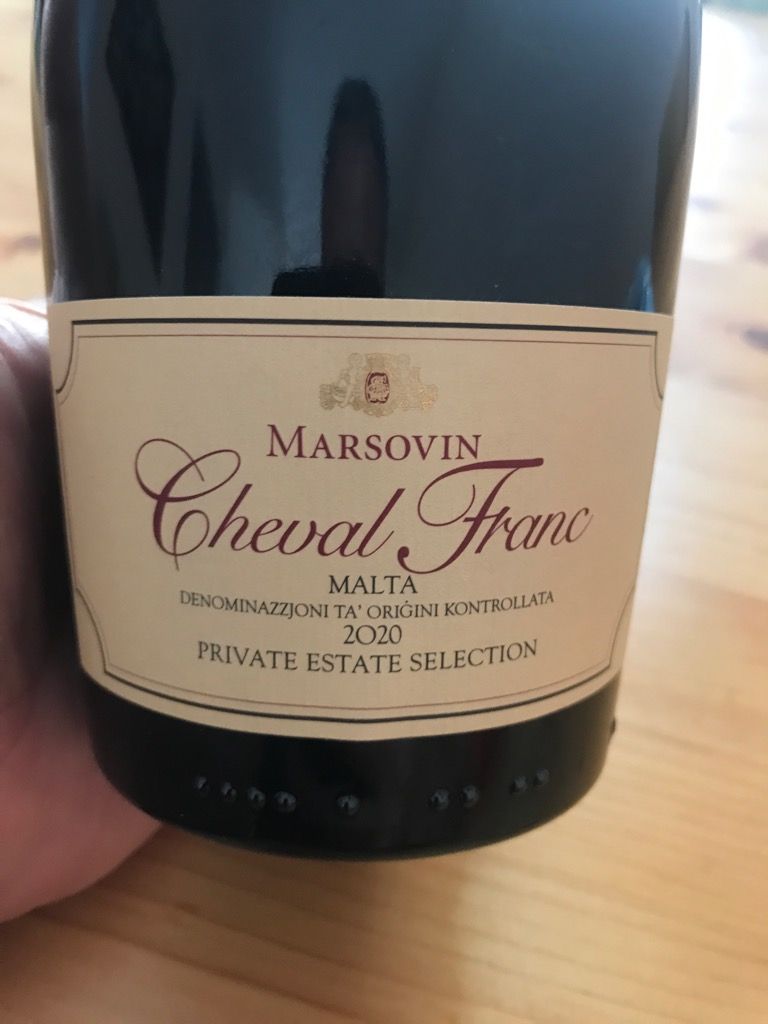 2020 Marsovin Cabernet Franc Private Estate Selection Cheval Franc ...