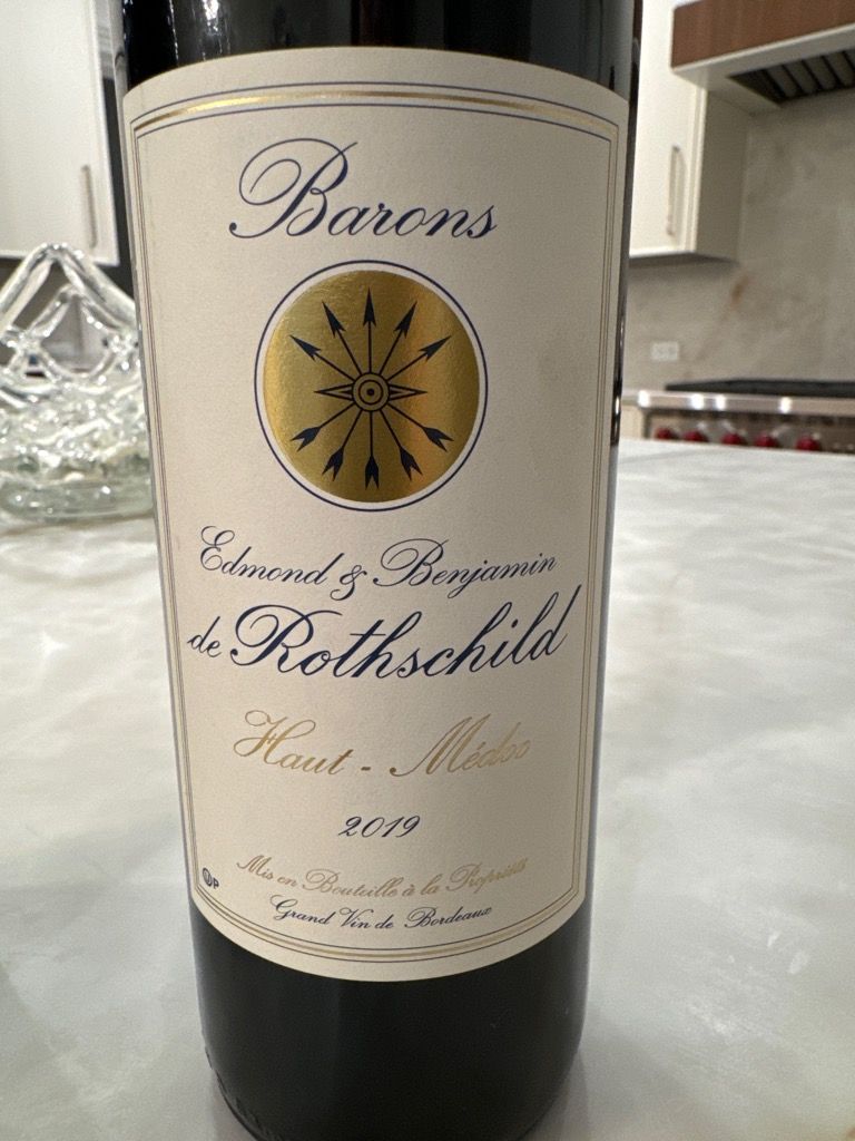 2019 Baron Edmond de Rothschild Haut-Médoc Barons Edmond & Benjamin ...