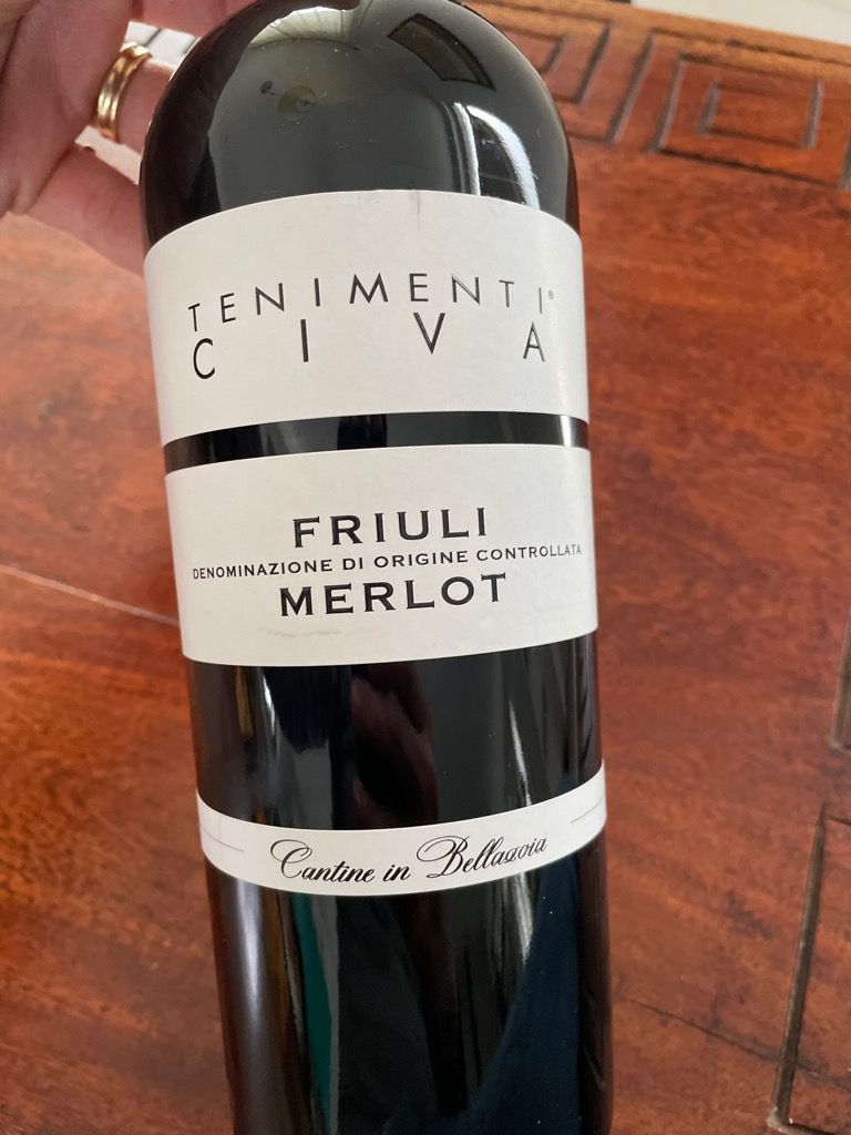2018 Tenimenti Civa Friuli Colli Orientali Merlot biele zoe cuvée 85/15, Italy, Friuli-Venezia ...