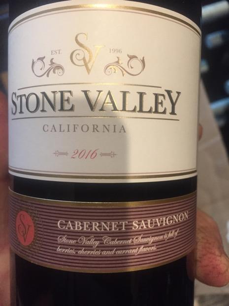2016 Stone Valley Cellars Cabernet Sauvignon, USA, California ...