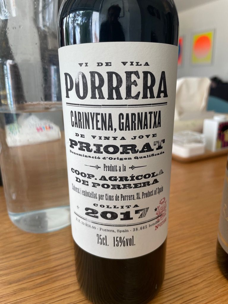 2016 Cooperative Agricola Priorat Vi de Vila Porrera, Spain, Catalunya ...