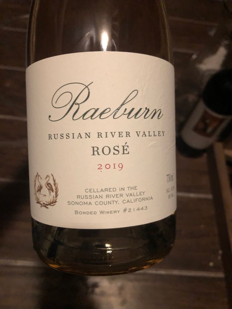 2019 Raeburn Rosé, USA, California, Sonoma County, Russian River Valley ...