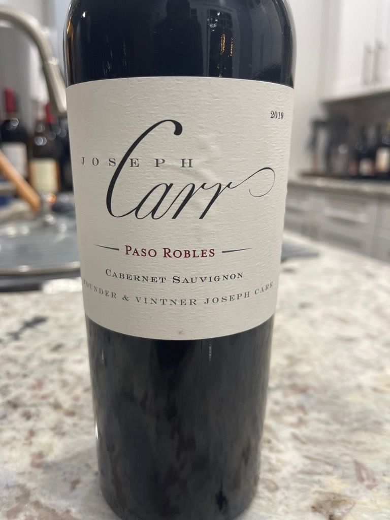 2020 Joseph Carr Cabernet Sauvignon Paso Robles, USA, California ...