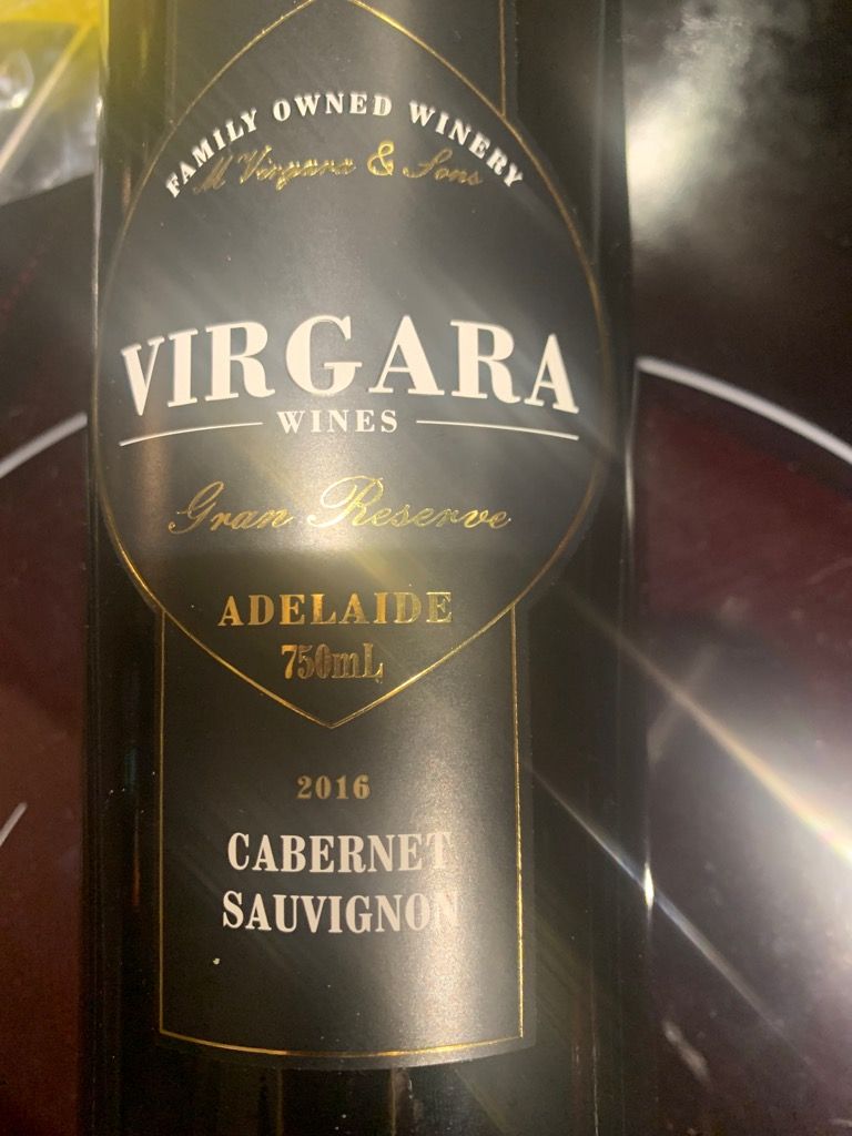 2012 Virgara Cabernet Sauvignon Gran Reserva, Australia, South ...