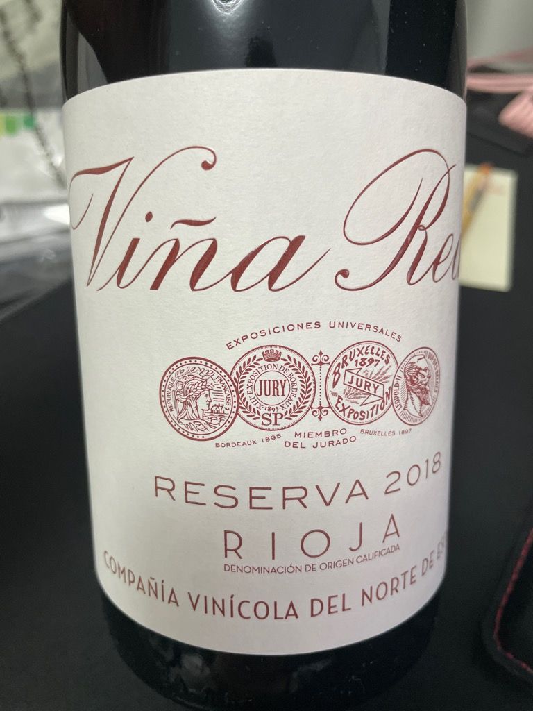 2018 C.V.N.E. (Compañía Vinícola del Norte de España) Rioja Viña Real Reserva, Spain, La Rioja ...