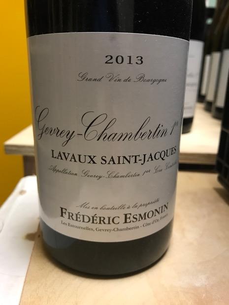 2013 Frederic Esmonin Gevrey-Chambertin 1er Cru Lavaux St. Jacques ...