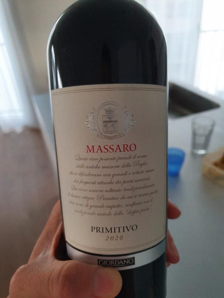 2020 Giordano Massaro Puglia IGT, Italy, Puglia, Puglia IGT - CellarTracker