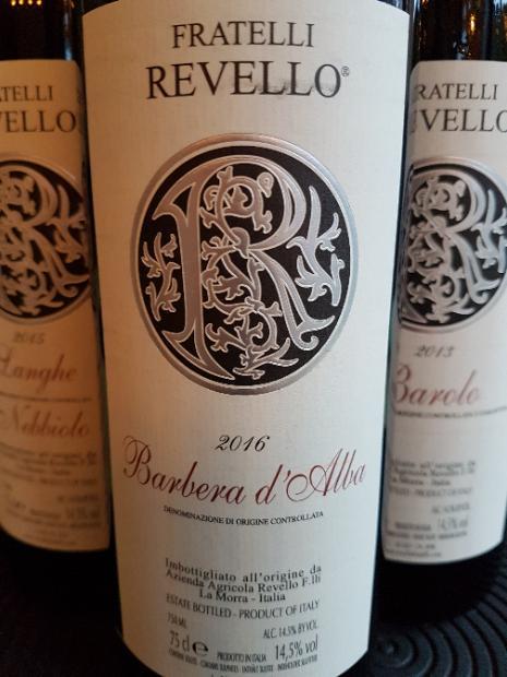 2016 Fratelli Revello Barbera d'Alba, Italy, Piedmont, Alba, Barbera d ...