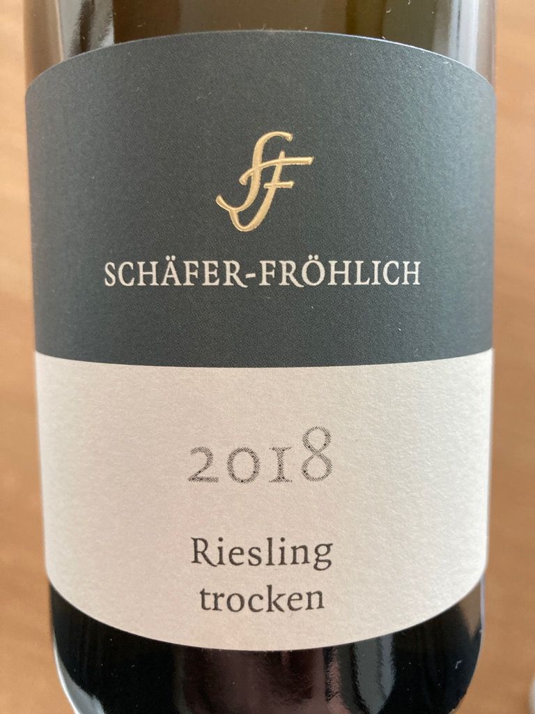 2018 Schäfer-Fröhlich Riesling Nahe Riesling trocken, Germany, Nahe ...