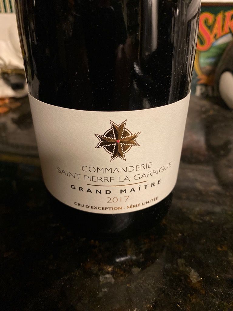 2018 Commanderie Saint Pierre La Garrigue Coteaux du Languedoc La Clape ...