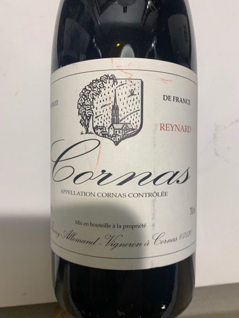 2014 Thierry Allemand Cornas Reynard, France, Rhône, Northern Rhône ...