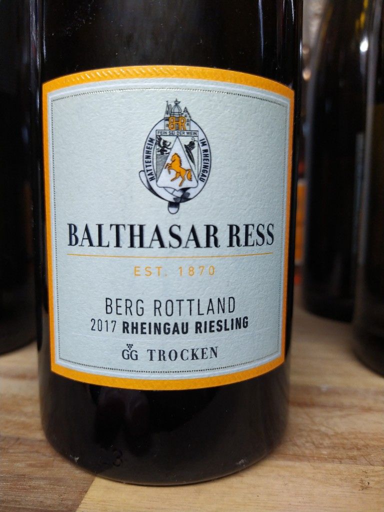 2017 Balthasar Ress Rüdesheimer Berg Rottland Riesling Erstes Gewächs ...