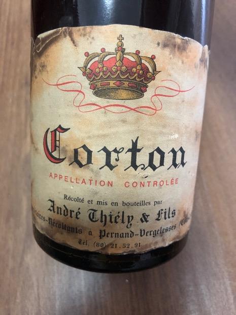 1983 Andre Thiely Corton, France, Burgundy, Côte de Beaune, Corton ...