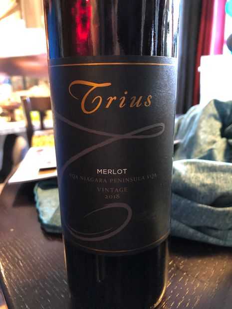 2018 Trius Merlot, Canada, Ontario, Niagara Peninsula, Niagara ...