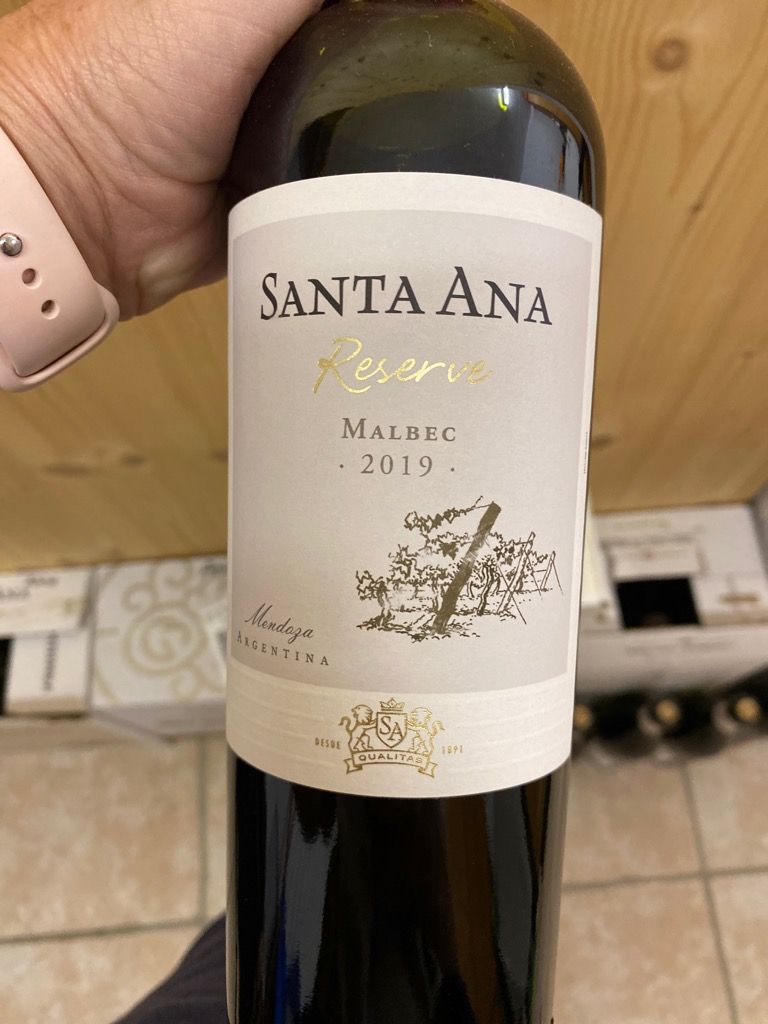 2020 Bodegas Santa Ana Malbec Reserve, Argentina, Mendoza - CellarTracker