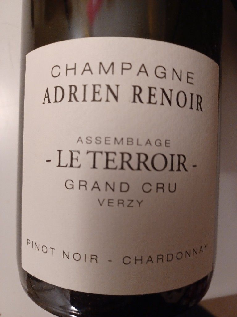 NV Adrien Renoir Champagne Grand Cru Le Terroir, France, Champagne, Champagne Grand Cru ...
