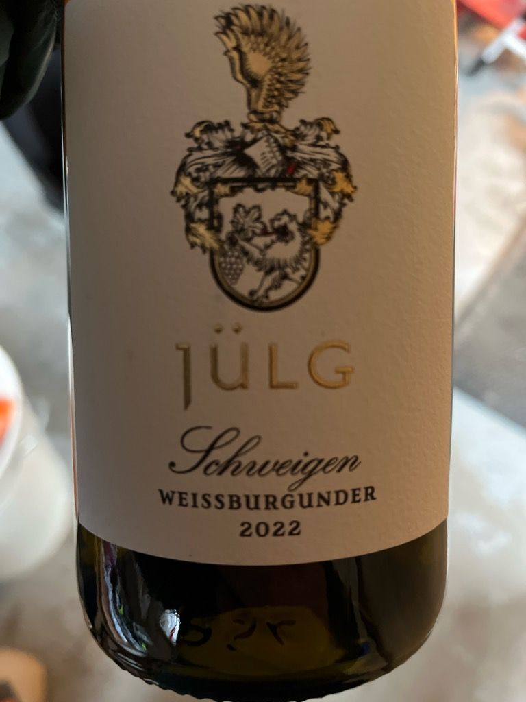 2022 Weingut Jülg Weissburgunder Schweigen, Germany, Pfalz - CellarTracker