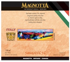 NV Magnotta Sangiovese International Series, Italy - CellarTracker