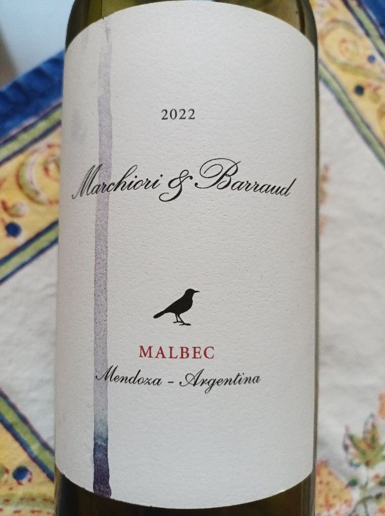 2022 Marchiori & Barraud Malbec, Argentina, Mendoza, Lujan de Cuyo ...