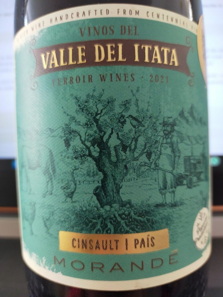 2021 Morandé Vinos del Valle del Itata Cinsault País, Chile, Itata Valley - CellarTracker