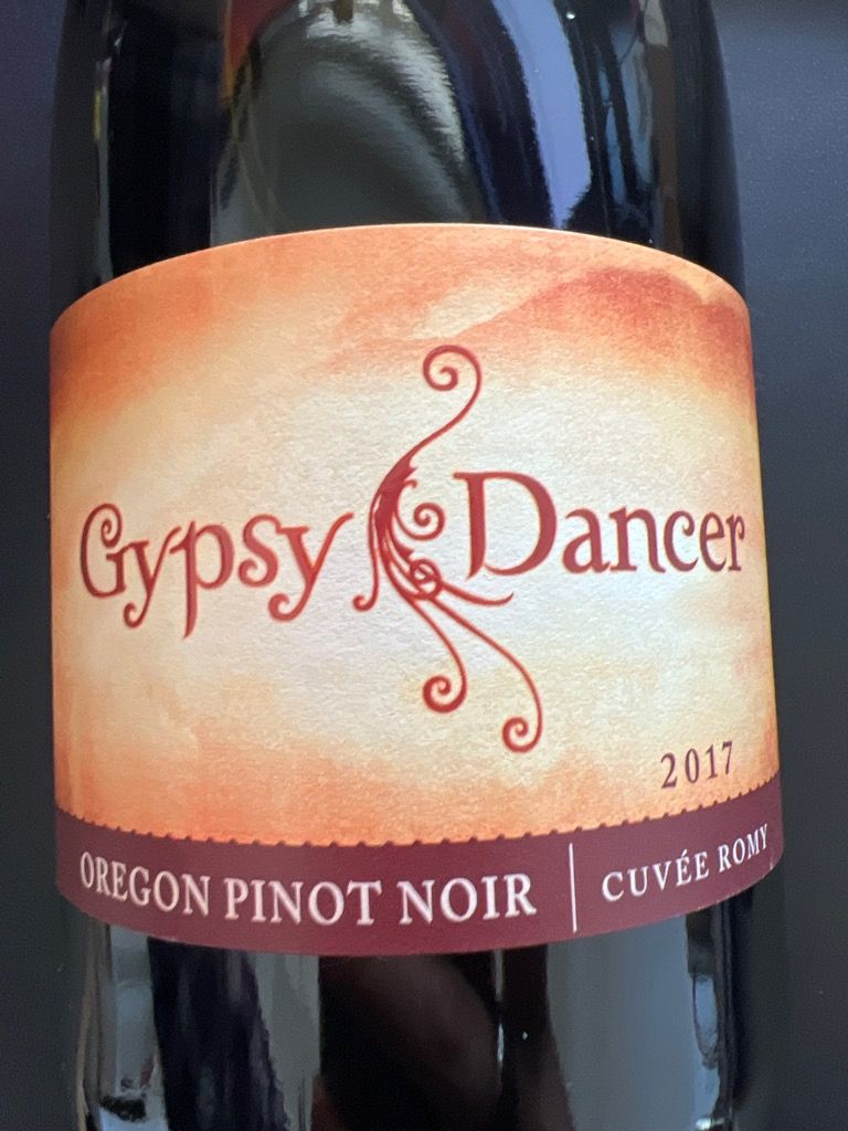 2017 Gypsy Dancer Pinot Noir Cuvée Romy, USA, Oregon, Willamette Valley ...