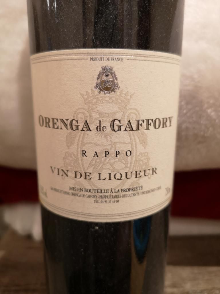2016 Orenga de Gaffory Patrimonio Rappo, Vin de Liqueur, France ...