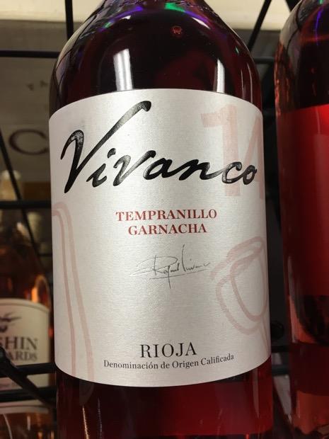 2014 Bodegas Vivanco Rioja Tempranillo-Garnacha Rosado, Spain, La Rioja ...