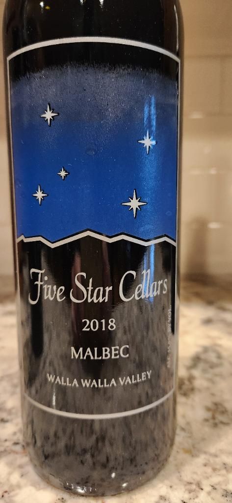 2018 Five Star Cellars Malbec, USA, Washington, Columbia Valley, Walla ...