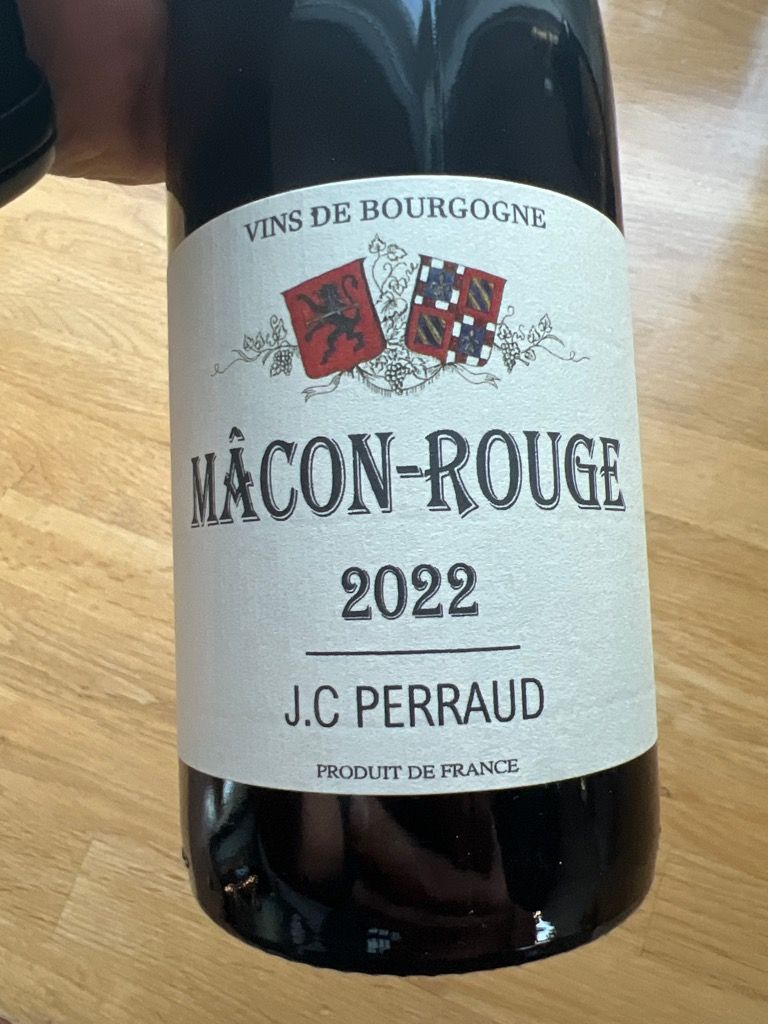 2022 Domaine Perraud Mâcon-Rouge, France, Burgundy, Mâconnais, Mâcon ...